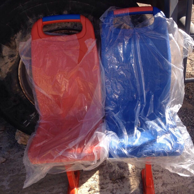 Durable Classic Plastic Bus Seats 360mm Width For School Bus Good ...
