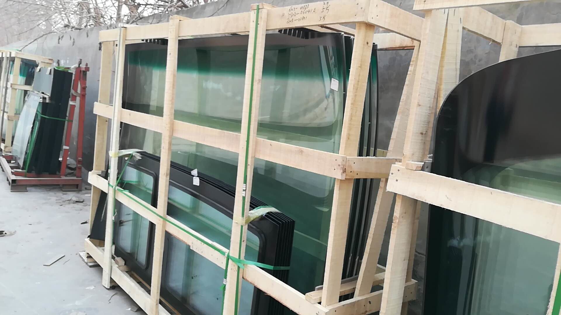 Tempered Bus Windshield Replacement , Custom Bus Glass Replacement ...